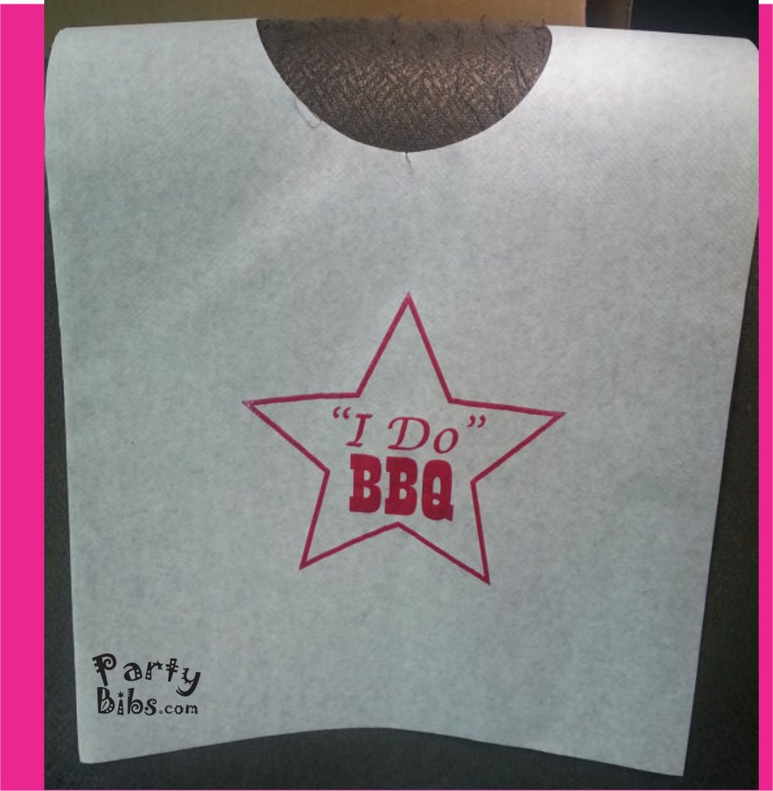 STOCK Party Bibs-I DO BBQ Star Design idobbq protect | Etsy