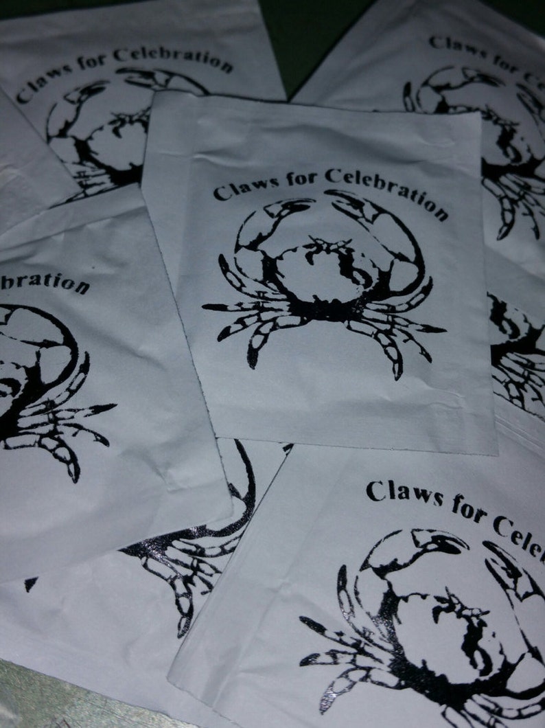 Claws for Celebration Crab Wet Wipes Moist Towelette Packets | Etsy