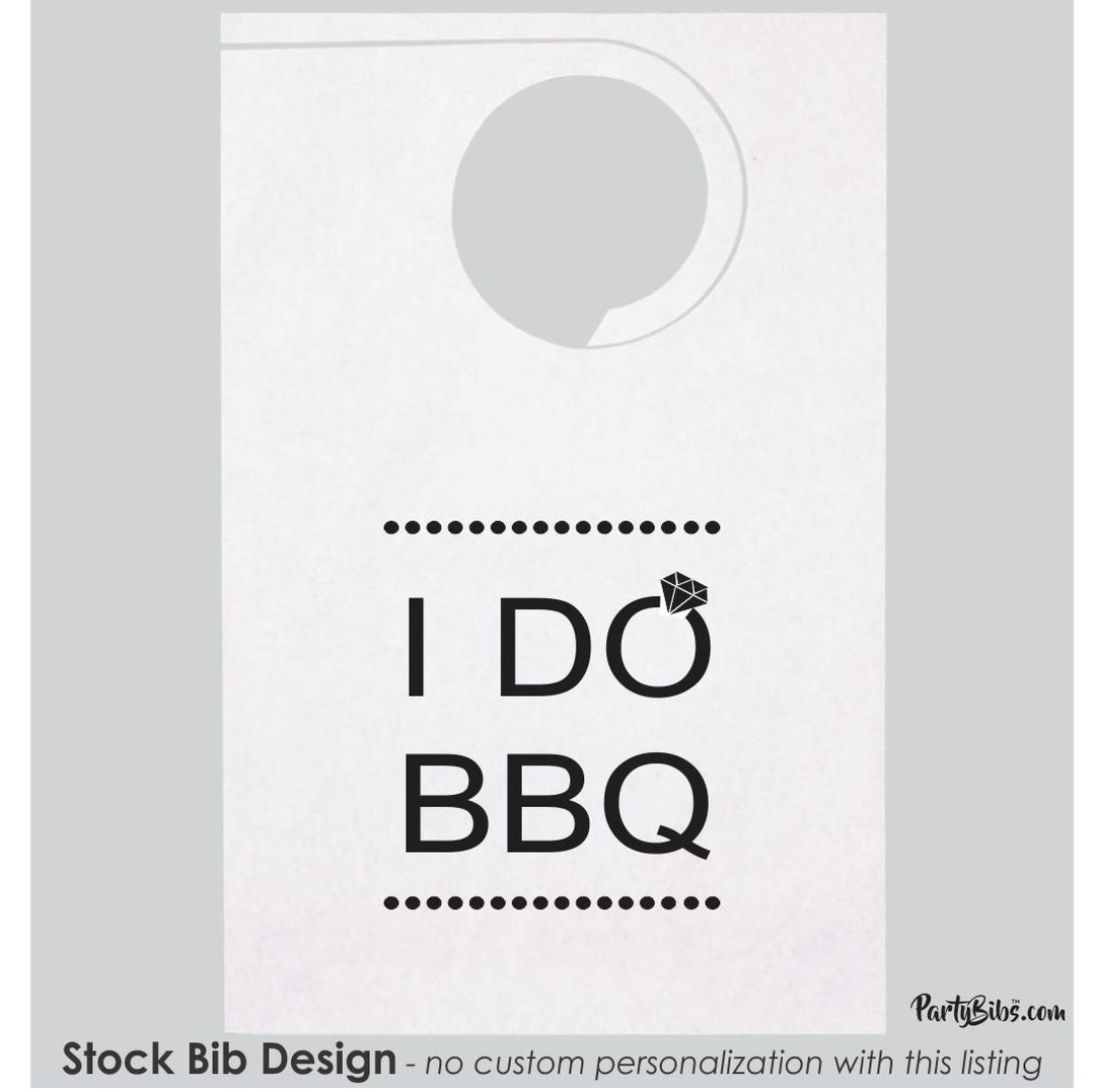 STOCK Party Bibs-i DO BBQ Diamond Design, Idobbq, Protect Barbeque ...