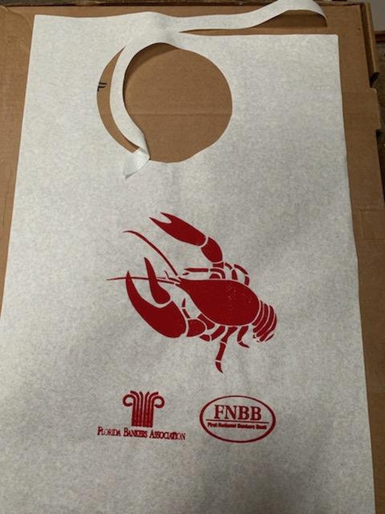 Party Bibs Custom Printed Adult Bibs-disposable Smooth Paper - Etsy