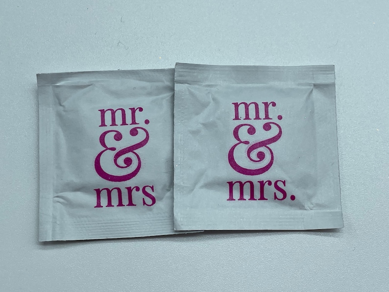 Mr. and Mrs. Moist Towelettes Wet Naps 12 Ink Colors to - Etsy