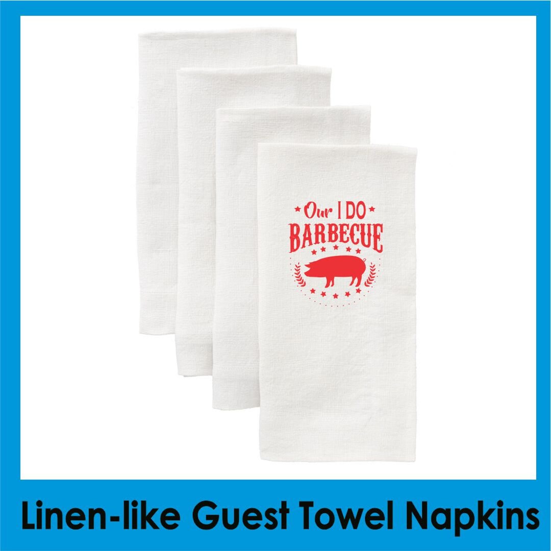 Our I Do Barbecue Linen-like Napkins, Pack of 25, Guest Napkin Size ...