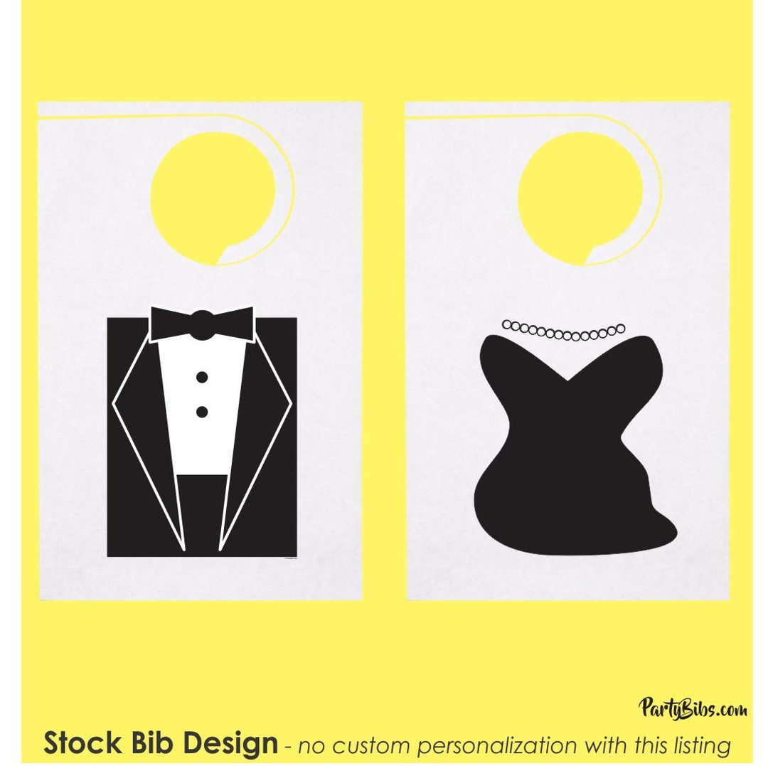 STOCK Party Bibs-tuxedo Bibs & Fancy Dress Bibs, Pairs for Your Wedding ...