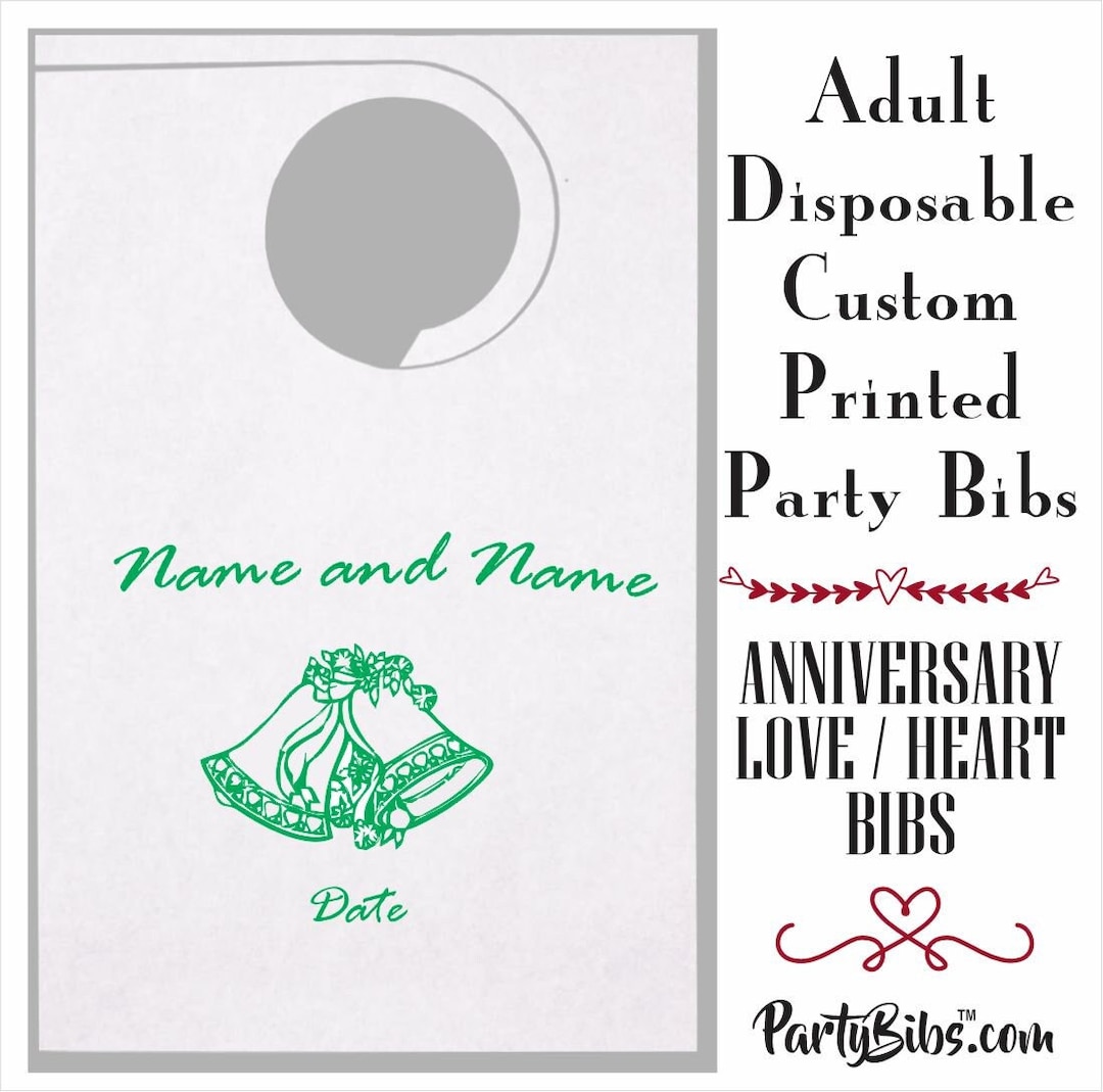 Wedding Themed Party Bibs Adult Disposable Bibs Anniversaries, Weddings ...