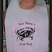 Crab Custom Printed Adult Party Bibs, Disposable for Your Feeds, Boils ...