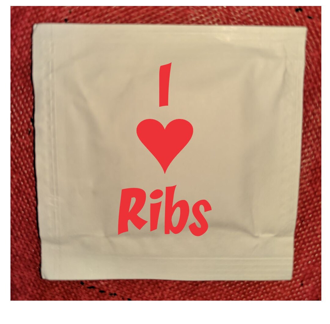 I Heart Ribs Wet Naps, Keep It Clean! Messy Wedding Events Need These ...