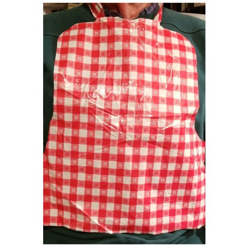 PLASTIC Bibs Red Gingham Design Poly Party Bibs Perfect for - Etsy