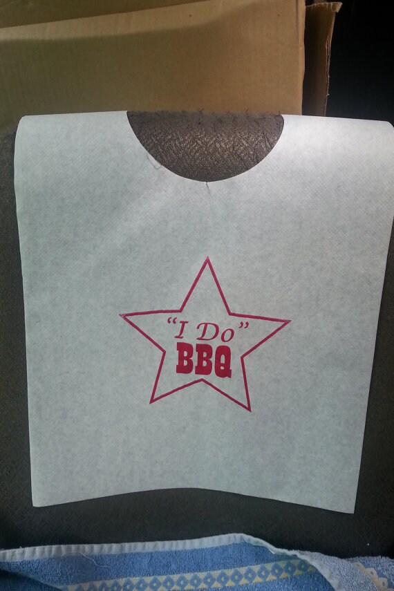 STOCK Party Bibs-i DO BBQ Star Design Idobbq Protect - Etsy