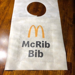 Full Color Custom Printed Party Bibs Adult Disposable Great for ...