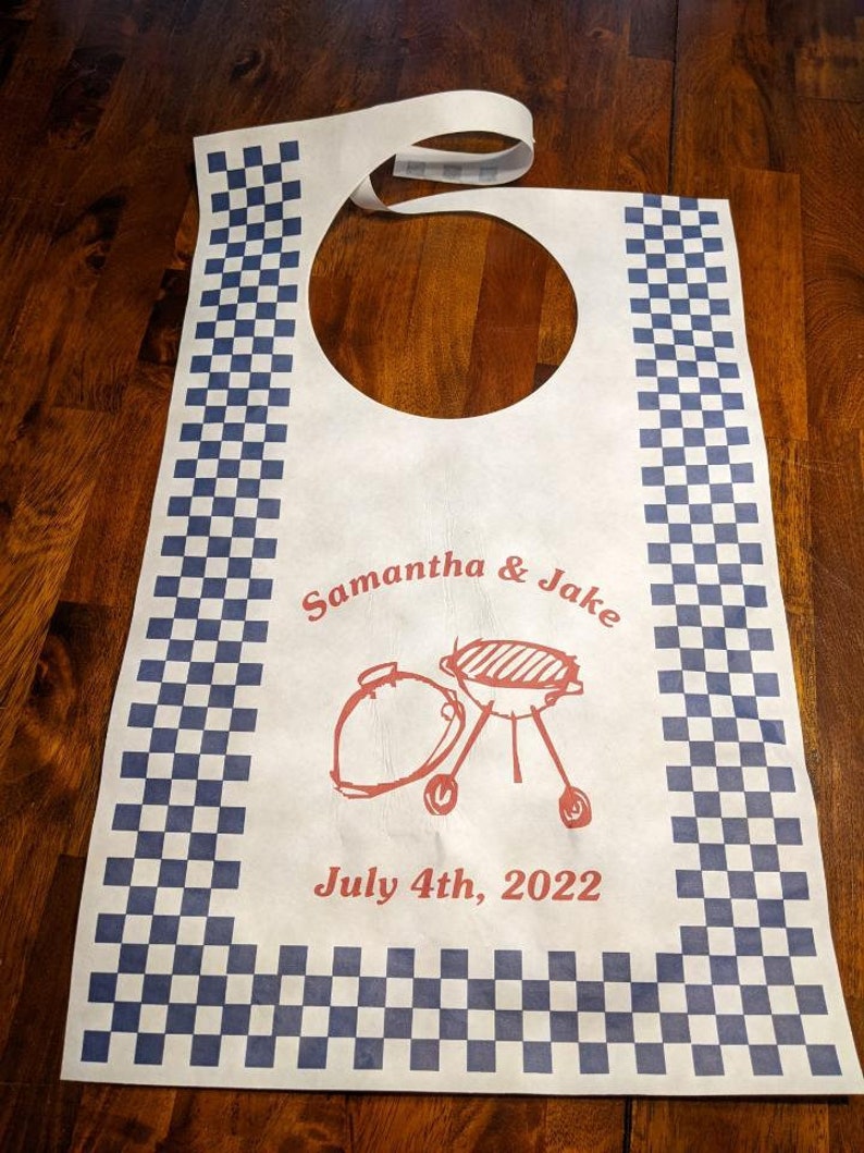 Full Color Custom Printed Party Bibs Adult Disposable Great - Etsy
