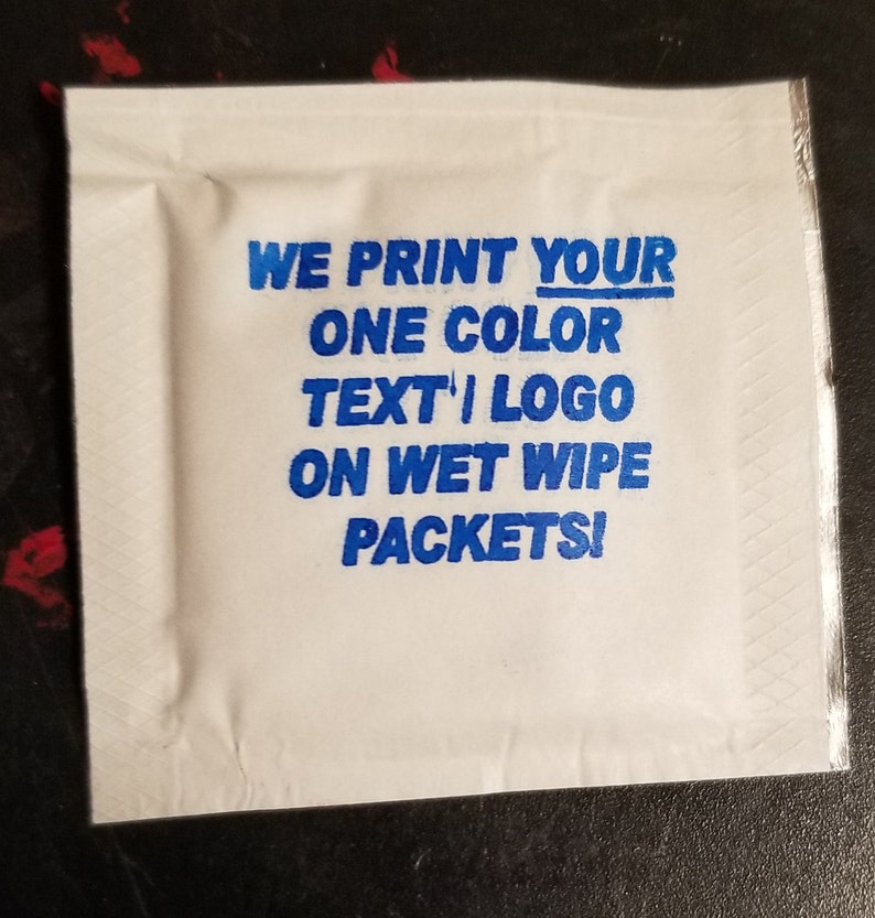 Custom Printed Wet Wipes-your Personalized Design Directly Printed on a ...