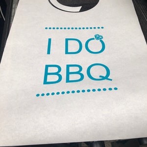 STOCK Party Bibs-i DO BBQ Diamond Design, Idobbq, Protect Barbeque ...