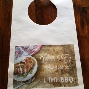 Full Color BBQ Barbeque Grilling Party Bibs adult Bibs for Your Wedding ...