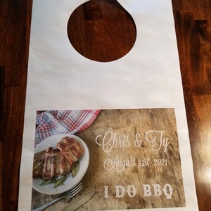Full Color BBQ Barbeque Grilling Party Bibs adult Bibs for Your Wedding ...