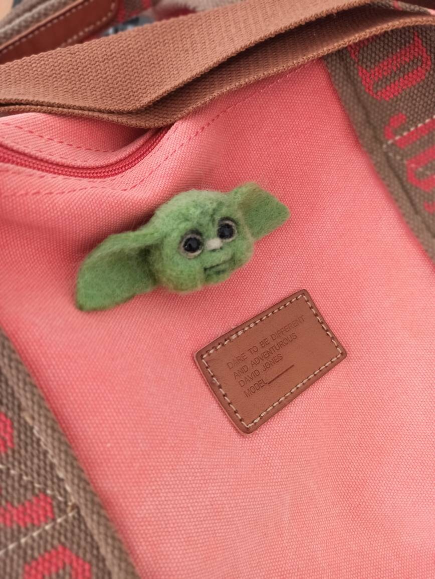 Needle Felted Baby Yoda Pin - Etsy