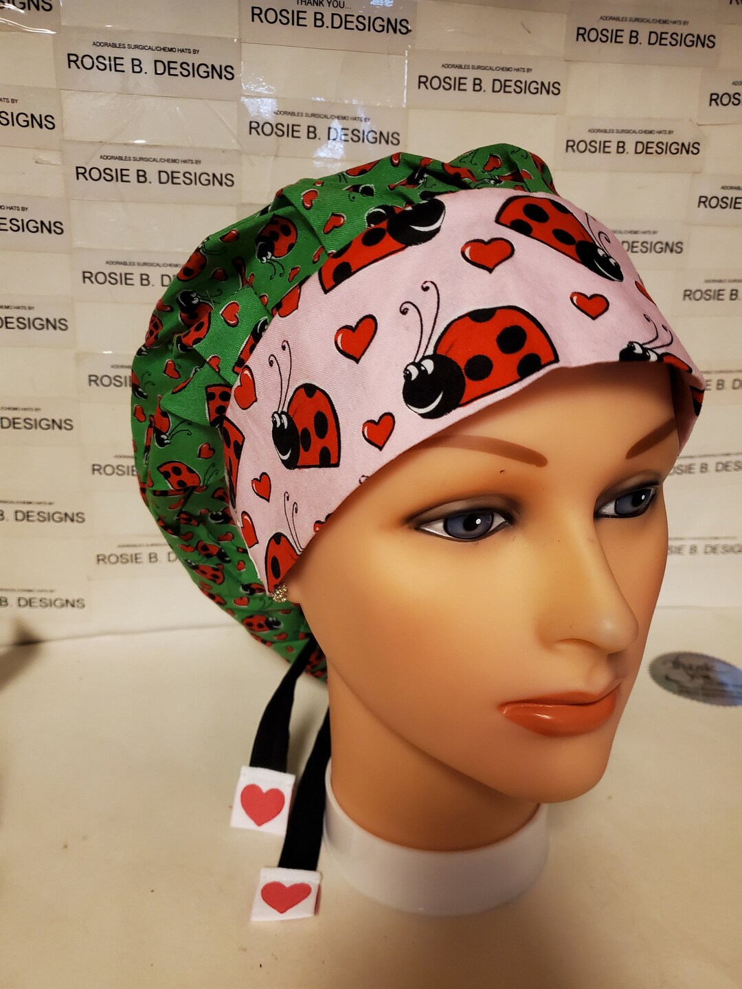 Ladybug/bouffant/ Heroes at the Hospital/ Euro Hat/medical Scrub ...