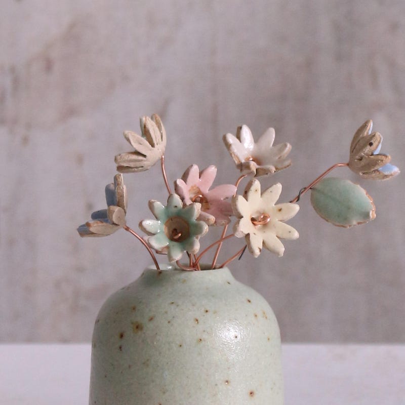 Ceramic Flowers - Etsy