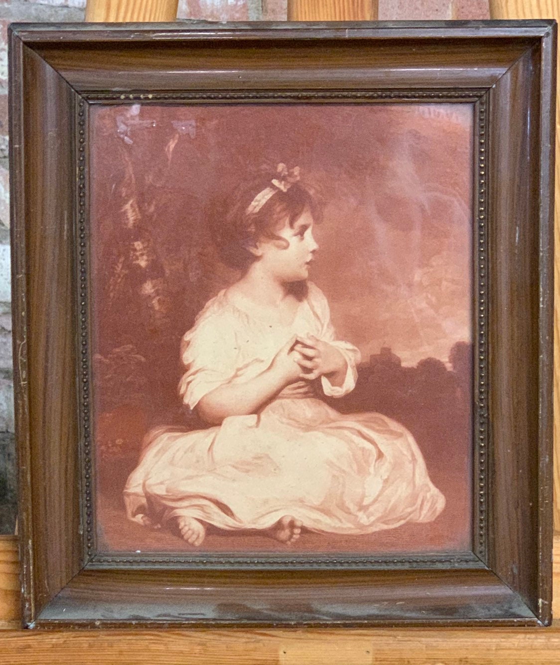 Adorable 19th Century Quality Lithograph Portrait Of A Child