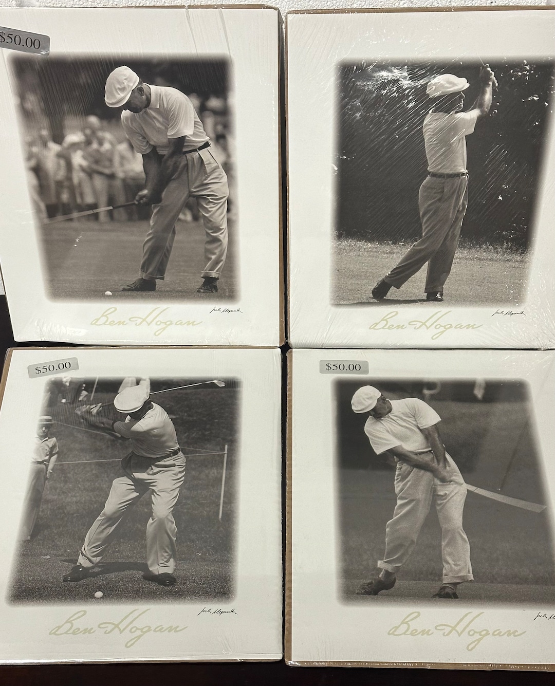 Ben Hogan Original Prints Swing Sequence by Jules Alexander Set of 4 ...