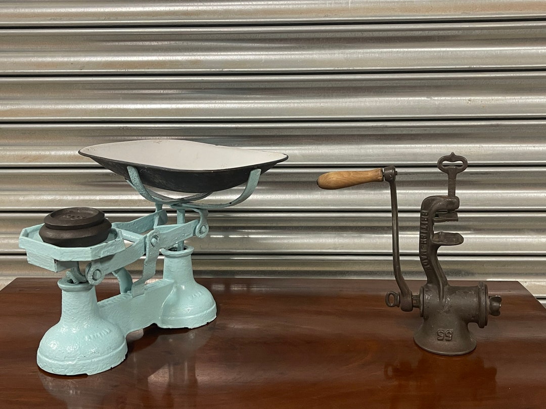 Vintage Kitchenalia - Retro Vintage Scales With Weights & No 55 Meat ...