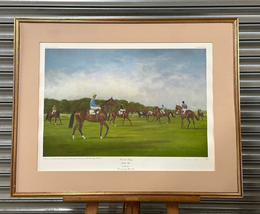 The 200th Derby Ltd Edt. Lithograph Print After Oil Painting by ...