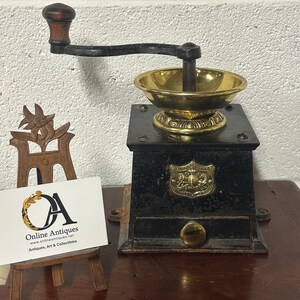 Antique Victorian Cast Iron No 1 Coffee Grinder by J & J Siddons Ltd ...