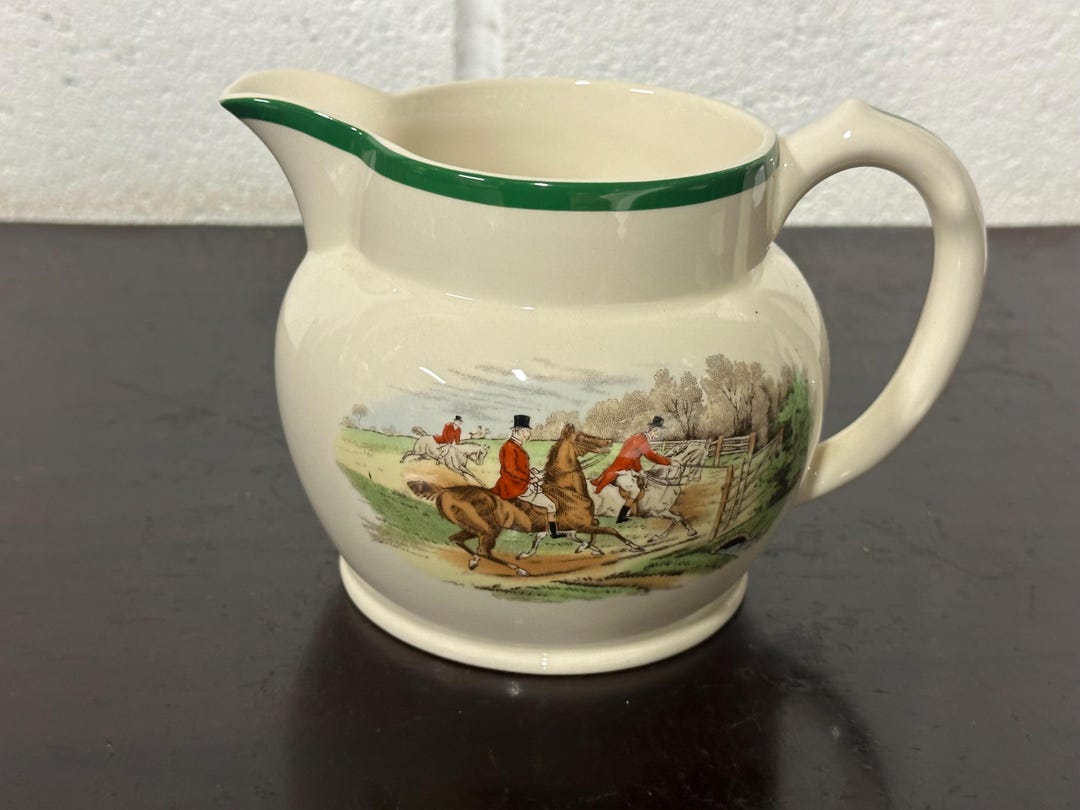Vintage Copeland Spode J F Herring Hunting Scene Milk Jug, Titled off ...