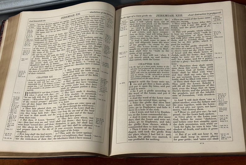 Antique Holy Bible Psalms & Maccabees Leather Bound Victorian Religious ...