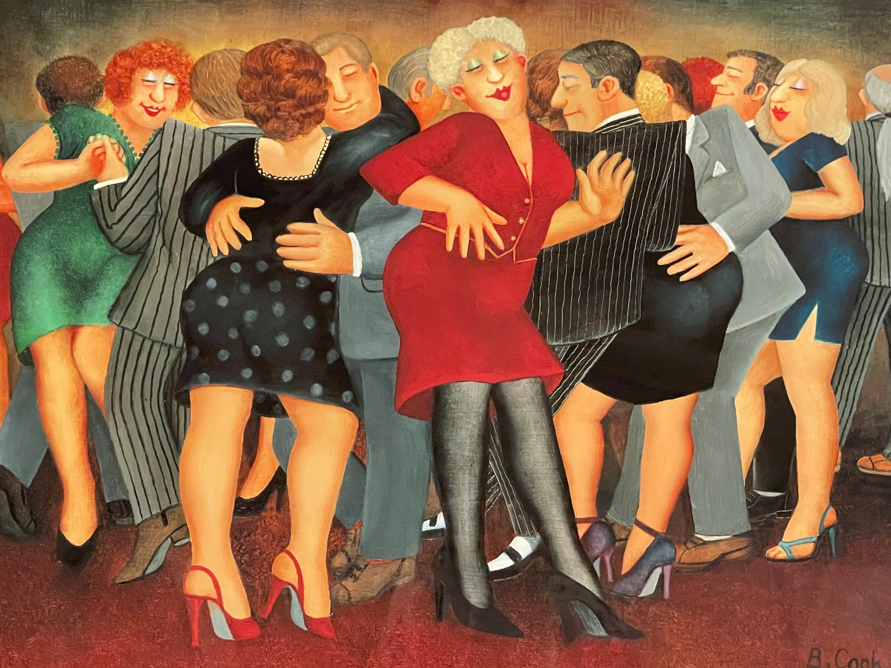 Wonderful Limited Edition Print Of 650 Beryl Cook Titled ‘Dancing the ...