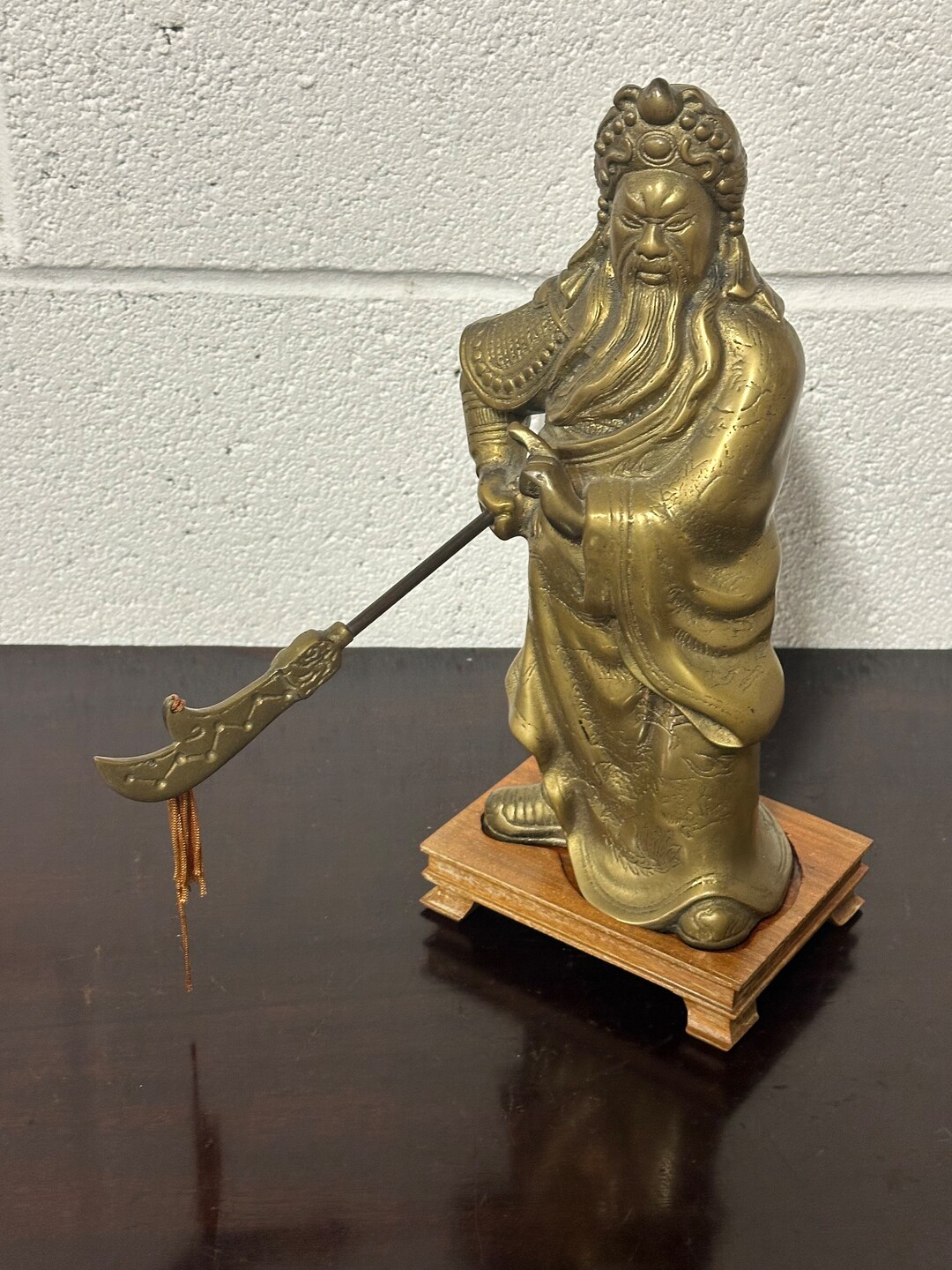 Vintage Chinese Bronze Figurine of Warrior God Guan Gong Yu - Etsy
