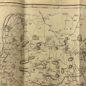 Antique 1789 John Cary County Map of Middlesex From the Best ...