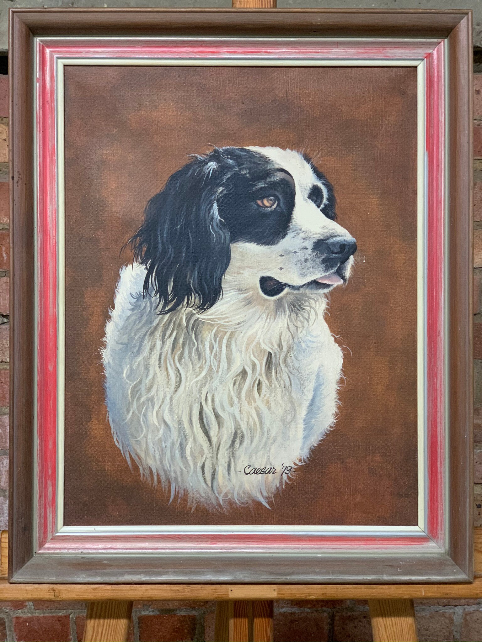 Wonderful Original Beautiful Oil Painting Of A Border Collie By John ...