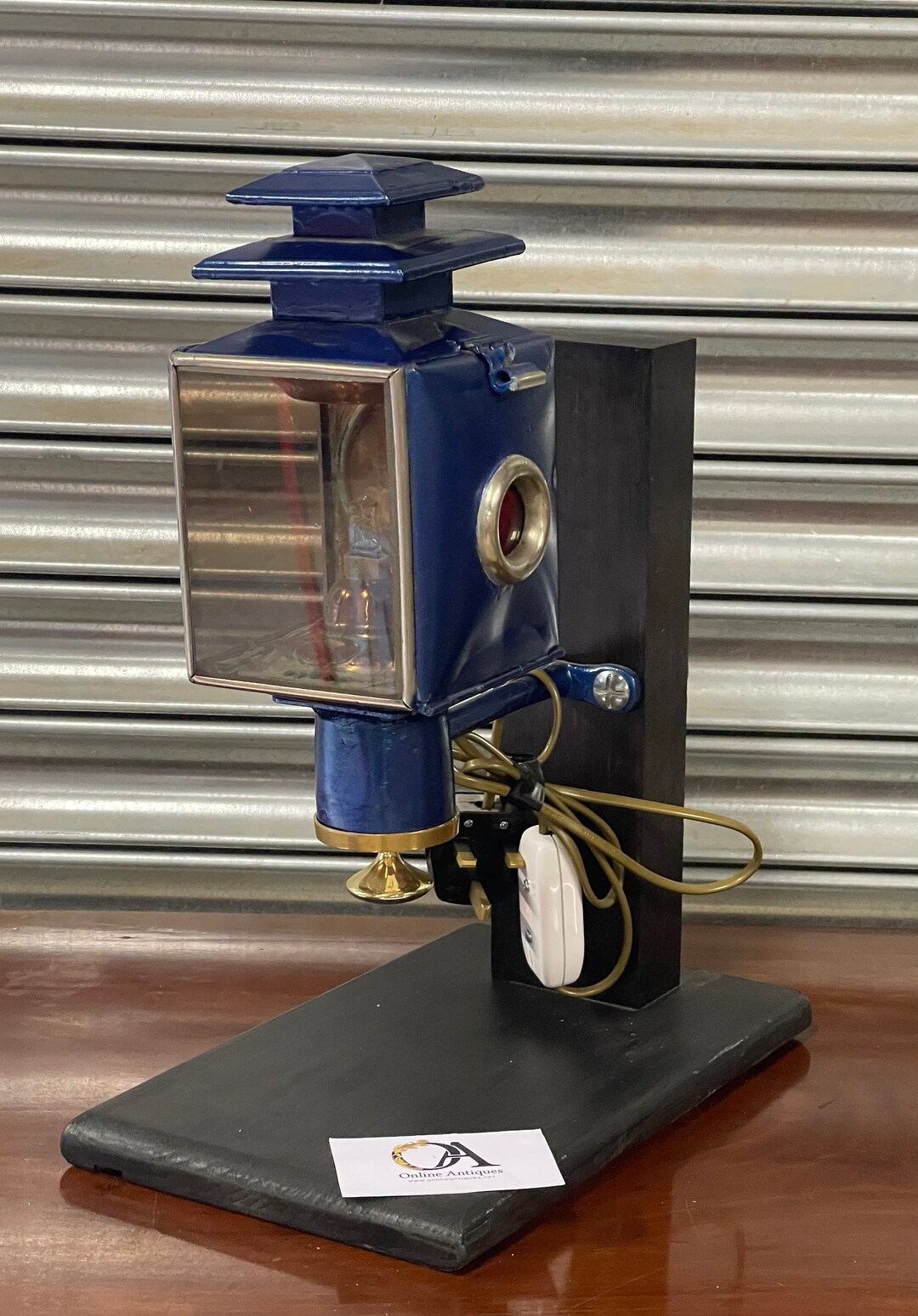 Antique Carriage / Coach Lamp Wired for Modern Day Use as A Desk or ...