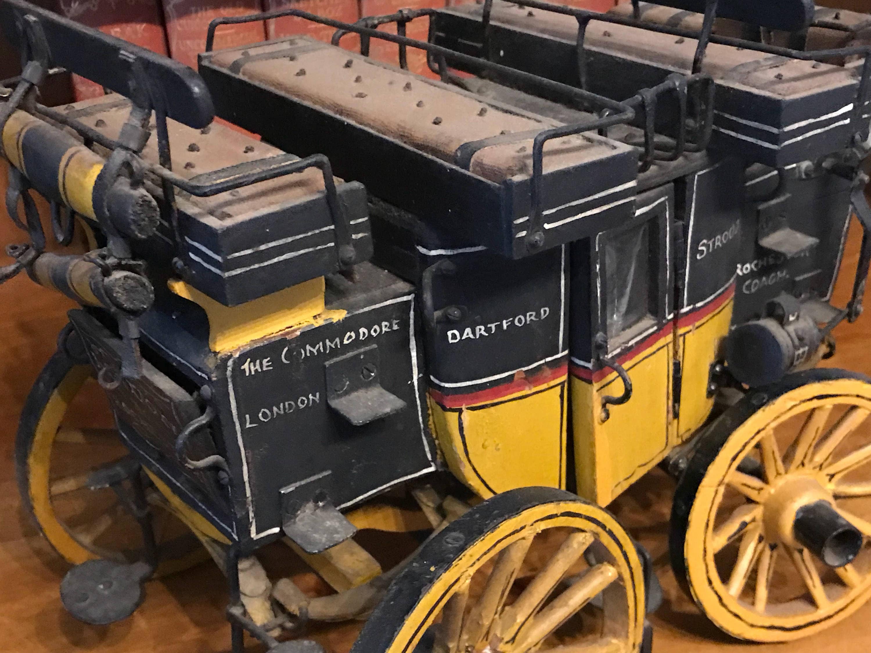 Antique Handmade Wooden Stagecoach ‘The Commodore’ London To Rochester