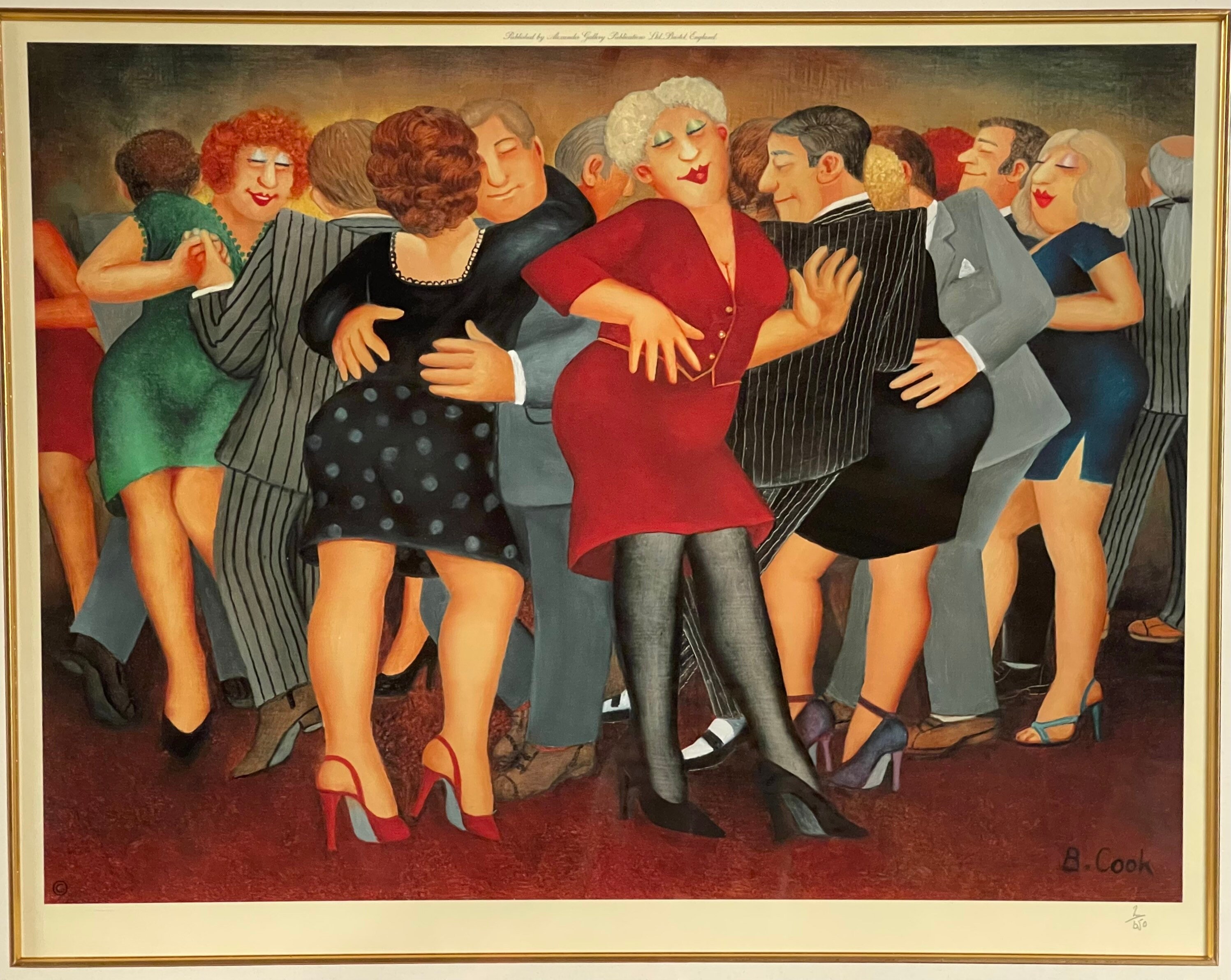 Wonderful Limited Edition Print Of 650 Beryl Cook Titled ‘Dancing the ...