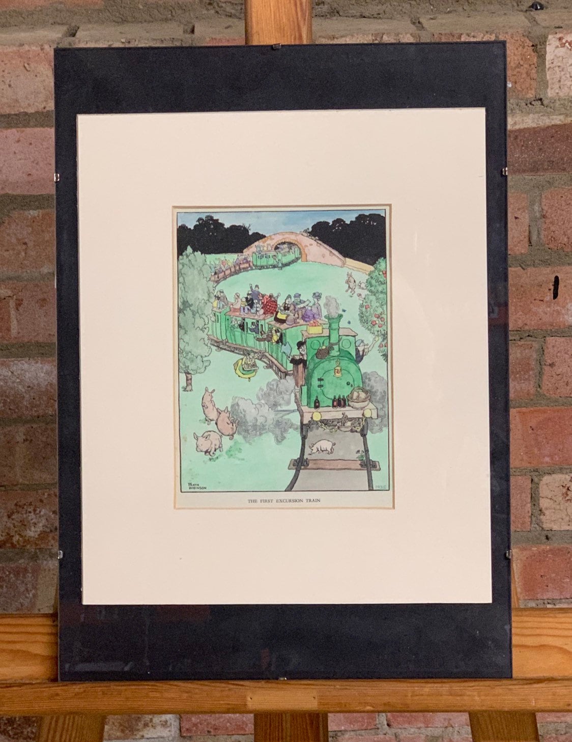 Hand Coloured W Heath Robinson Cartoon Engraving Dated 1935 - Titled ...