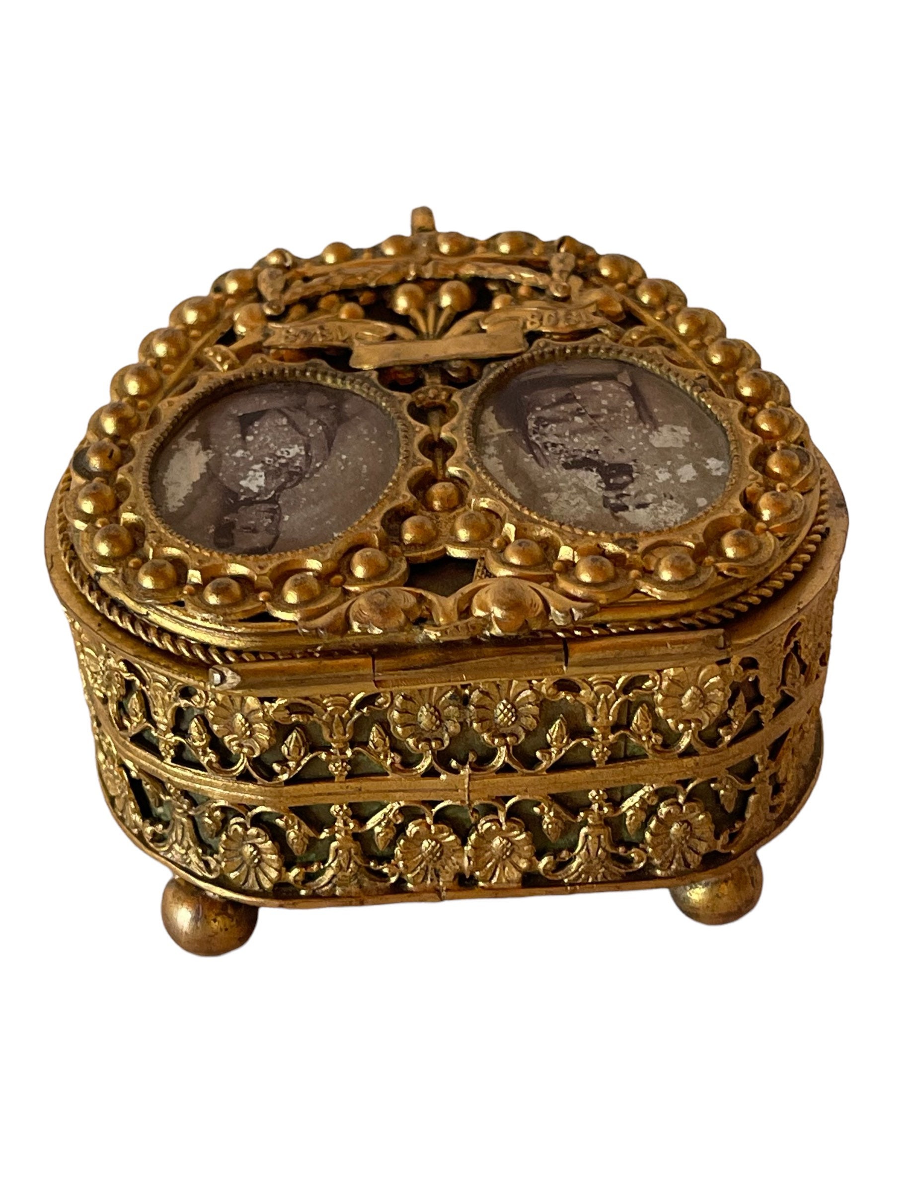 Rare Antique Gilt Metal Casket Celebrating Jubilee of Emperor Franz ...