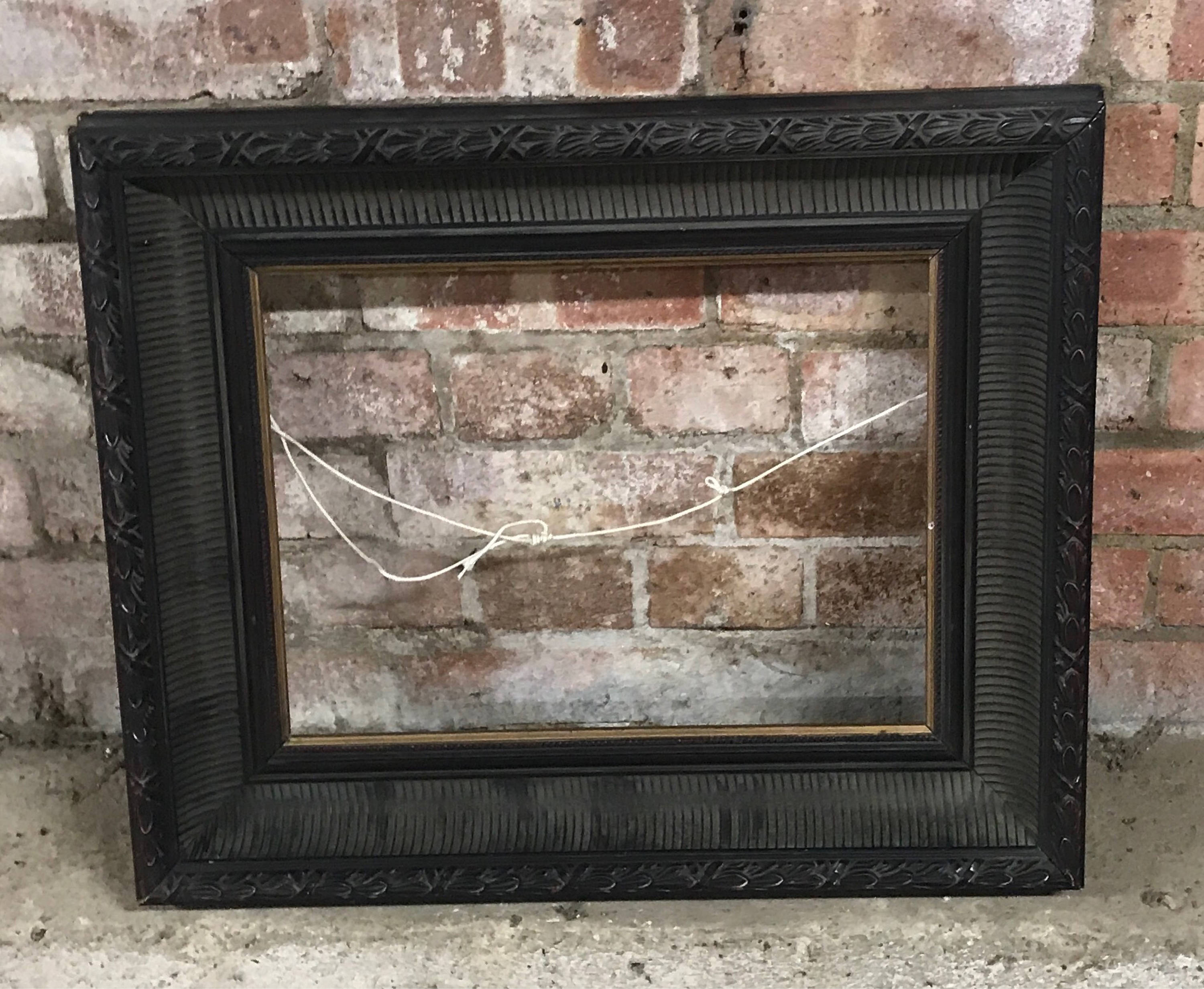 Antique 19th Century Wood Picture Frame Antique 19th Century Wood Picture Frame
