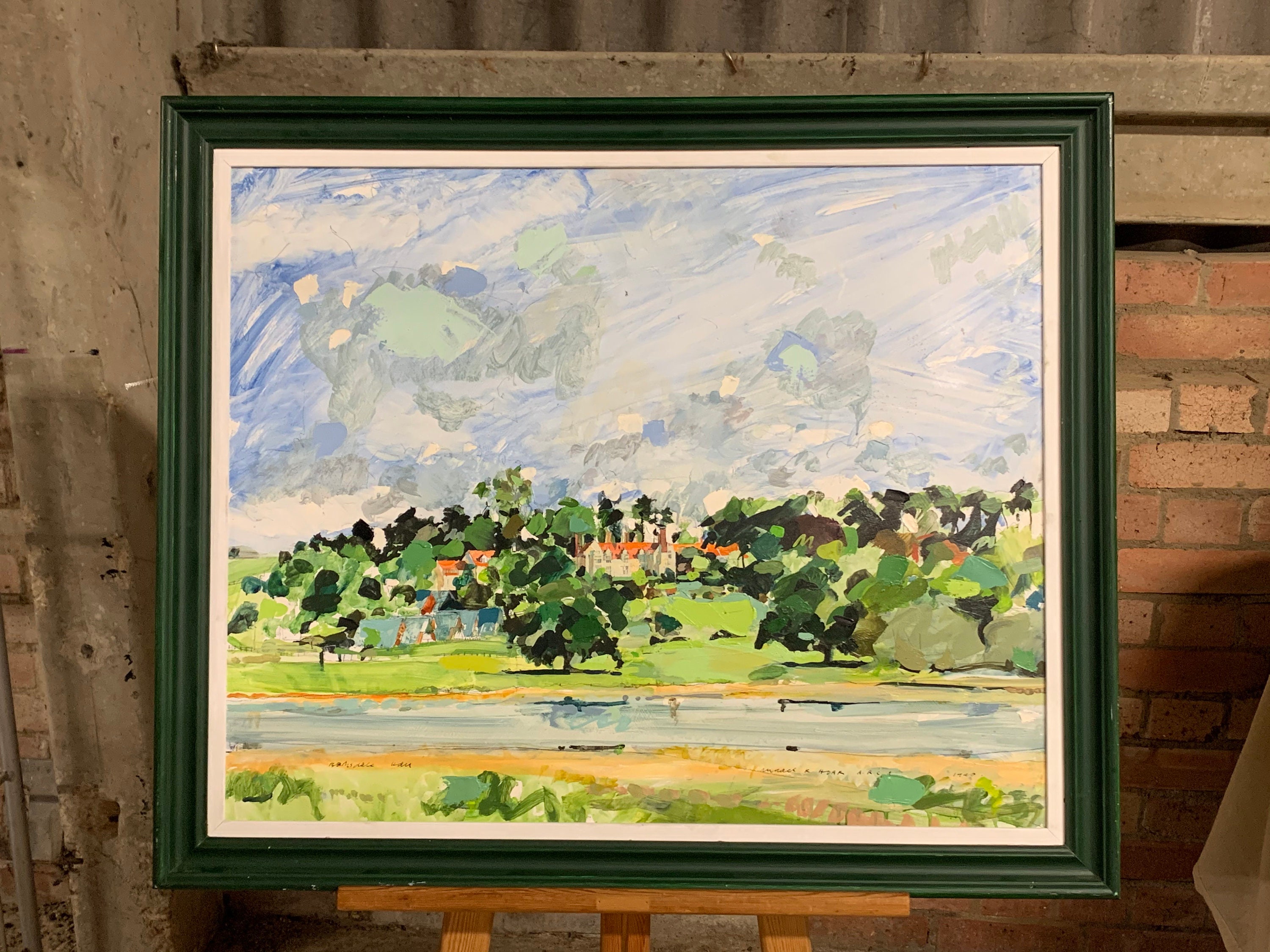 Lovely Oil Painting Of Barnsdale Hall By The Artist Michael R Hoar A.R ...