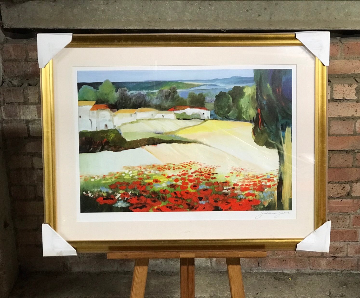 Beautiful Large Framed Print Titled Poppy 2 Signed By The Artist ...