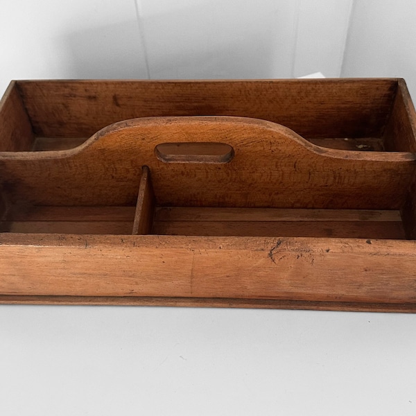 Wooden Antique Cutlery Drawer - Etsy UK