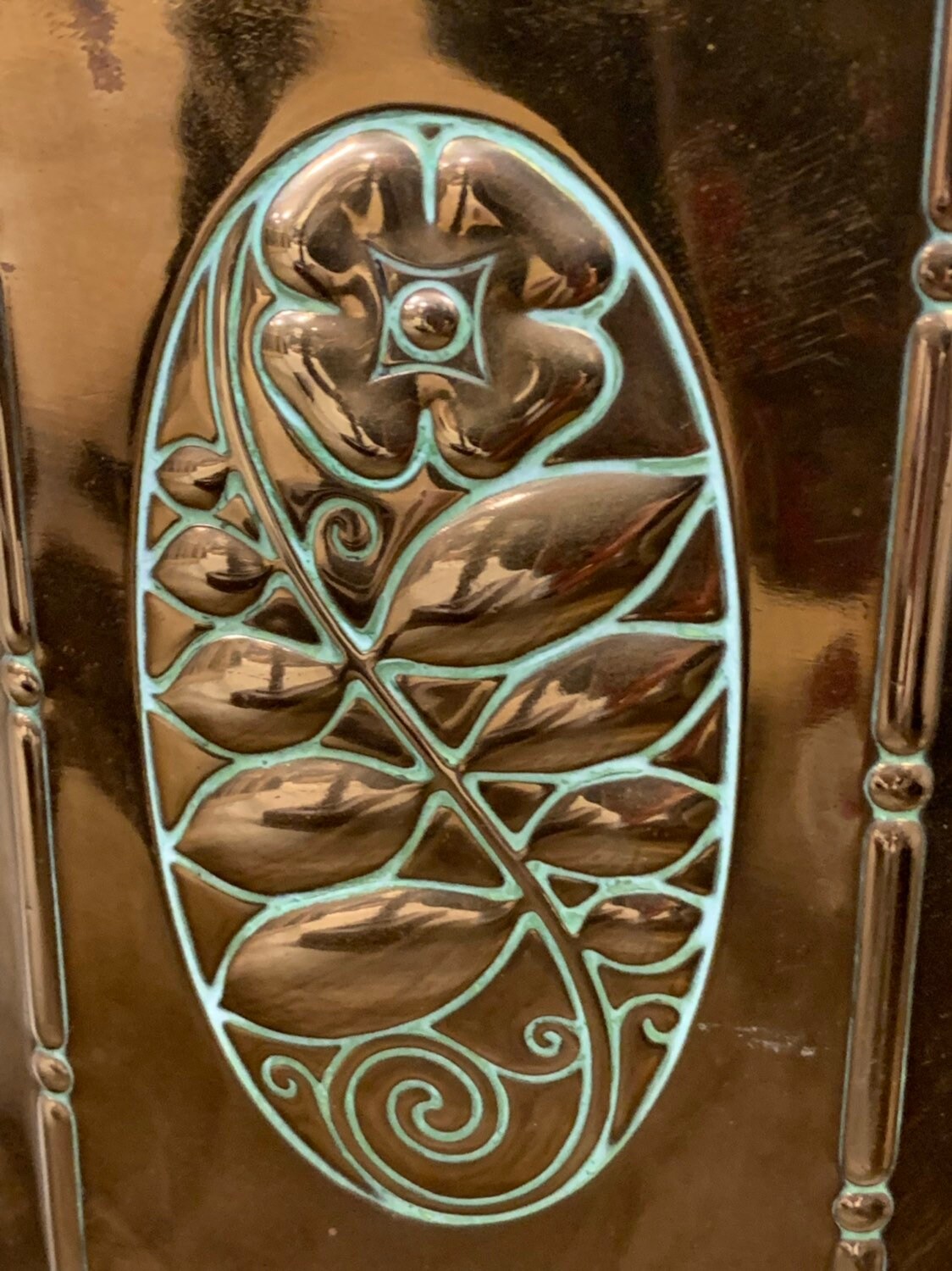 Large circa 1920's Vintage WMF Brass Jardinere