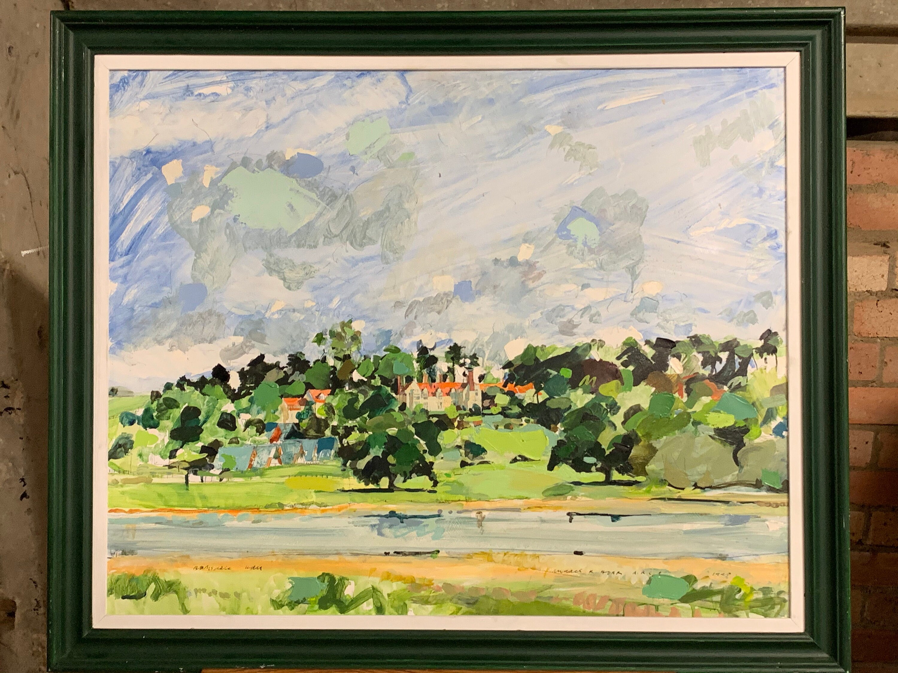 Lovely Oil Painting Of Barnsdale Hall By The Artist Michael R Hoar A.R ...