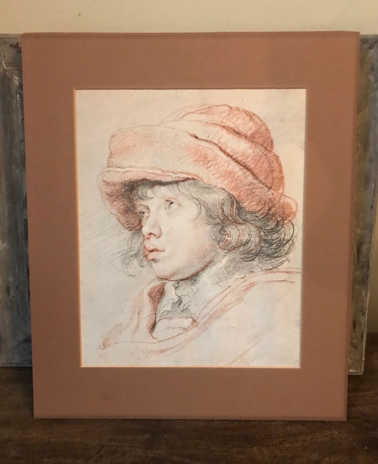 Rare Lithograph After Peter Paul Rubens Of His Son Niklas Stamped H 11 ...