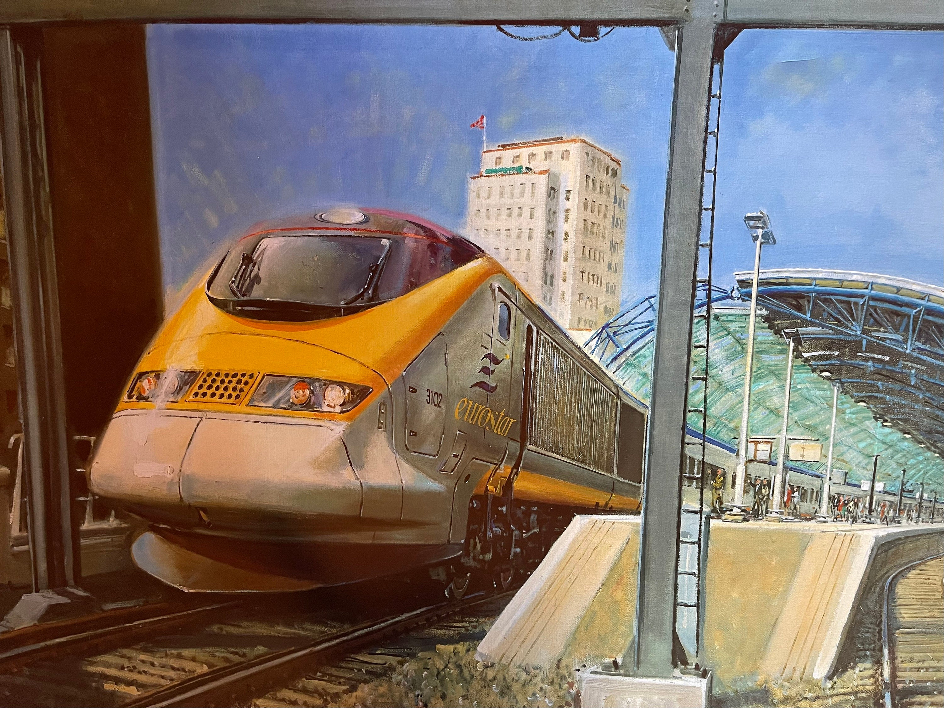 Rare Limited Edition Print of The Eurostar Leaving Waterloo by Terence ...
