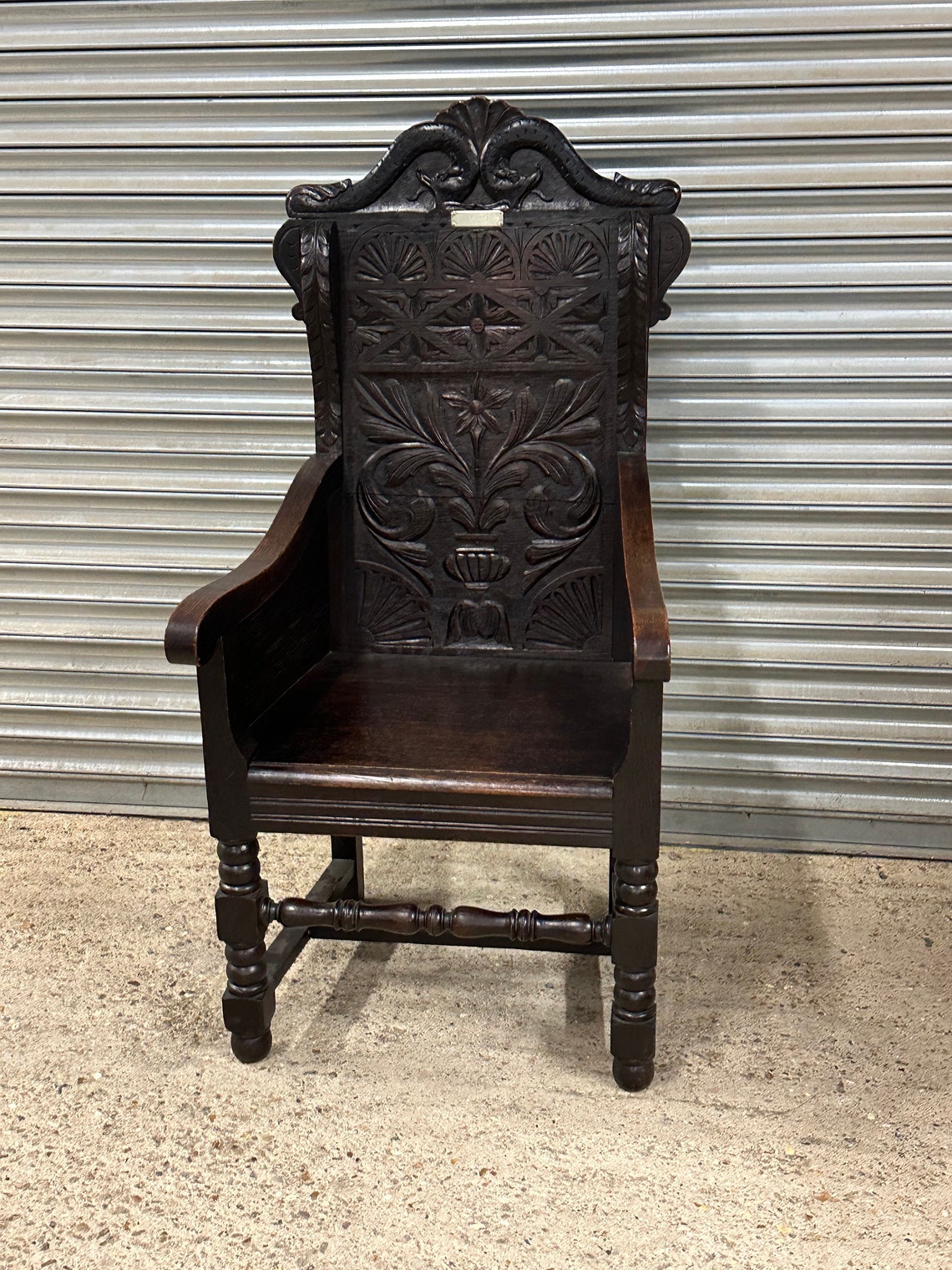 Stunning Rare Welsh Antique ‘bardic’ Wainscot Oak Armchair - Etsy UK