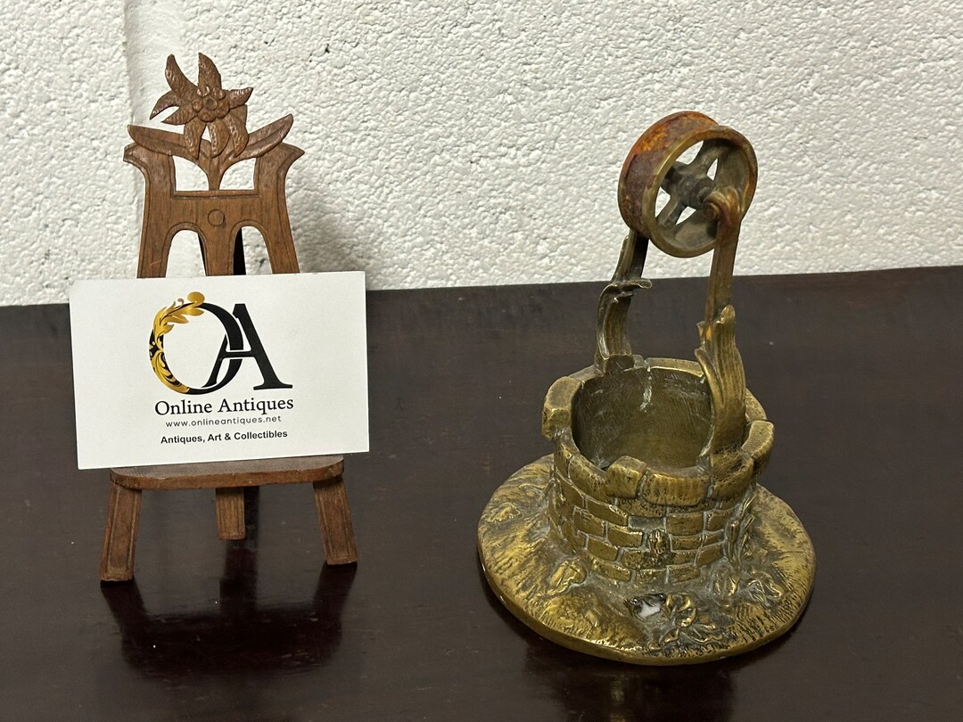 Antique Susse Brothers Pyrogen Foundry Bronze Well Match Vesta Holder ...