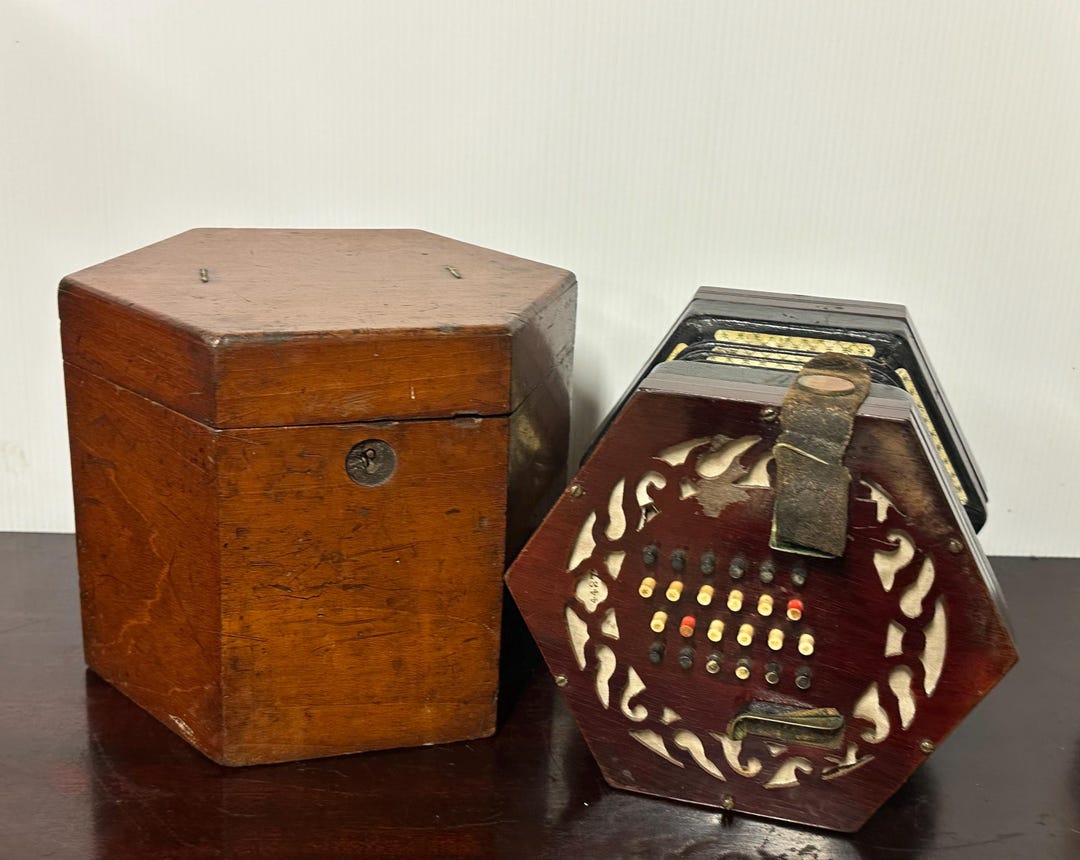Antique English Lachenal 48 Button Concertina - Serial Number 44277 - Etsy