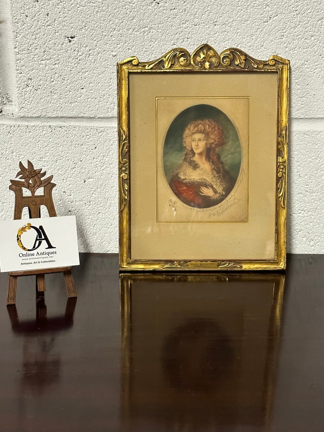 Antique Mezzotint Engraving Portrait of Lady Mulgrave by the Engraver ...