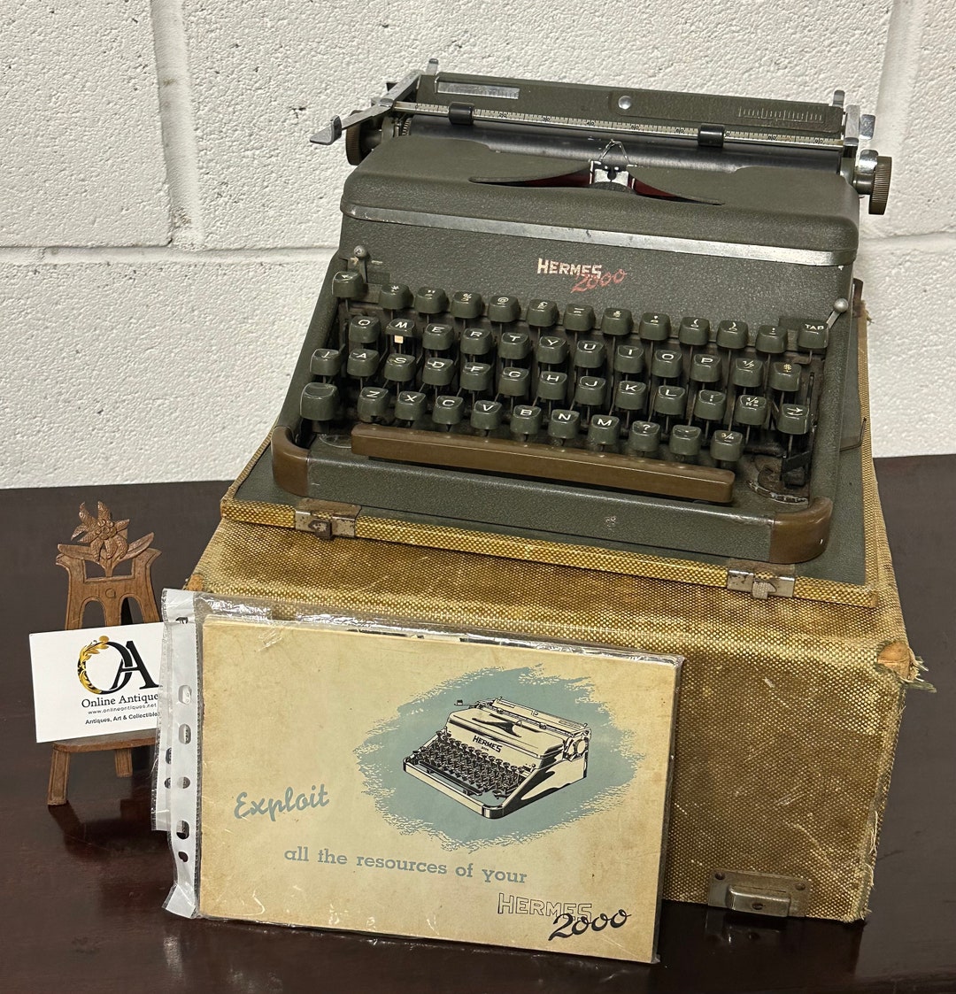 Superb Vintage Hermes 2000 Typewriter With Case & Instruction Manual - Etsy